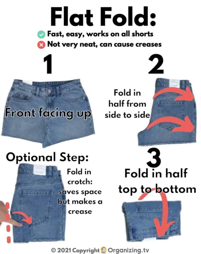 How to Fold Different Types of Shorts (Photos + Video Guides ...