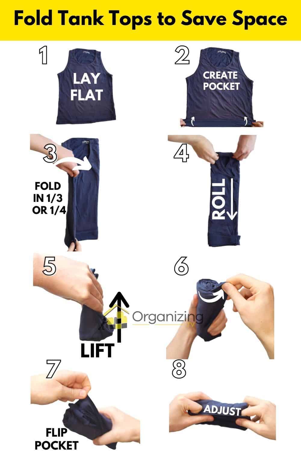 7 Clever Ways to Fold Tank Tops: Fast, Small, and More! (Video + Photos ...