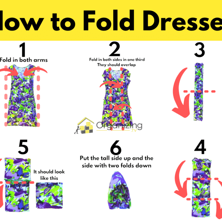 5 Clever Ways to Fold Dresses: Fast and Easy (Photos + Video Guide ...