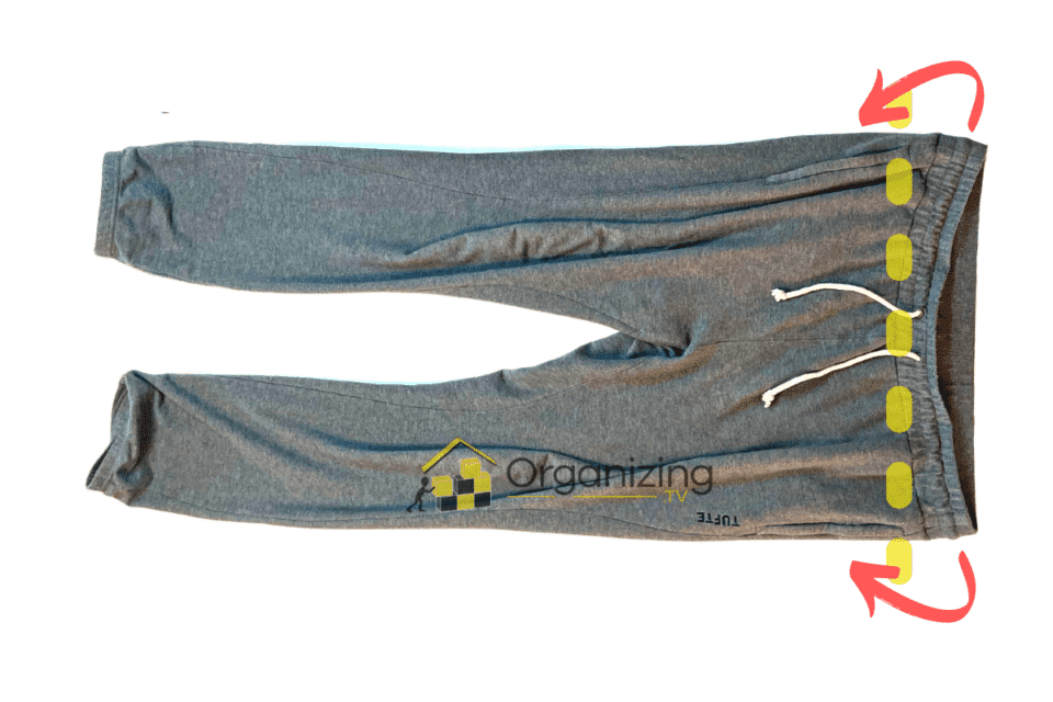 How to Fold Sweatpants: To Save Space (Video and photos) – Organizing.TV
