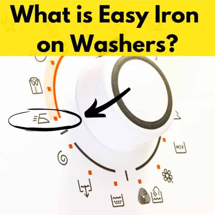 What Is Easy Iron on a Washing Machine? (+How to use it) – Organizing.TV