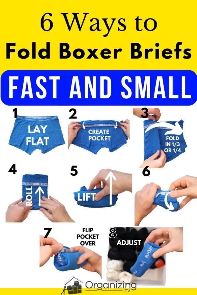 9 Hacks to Fold ALL Your Underwear (for Men and Women) Photos + Video ...
