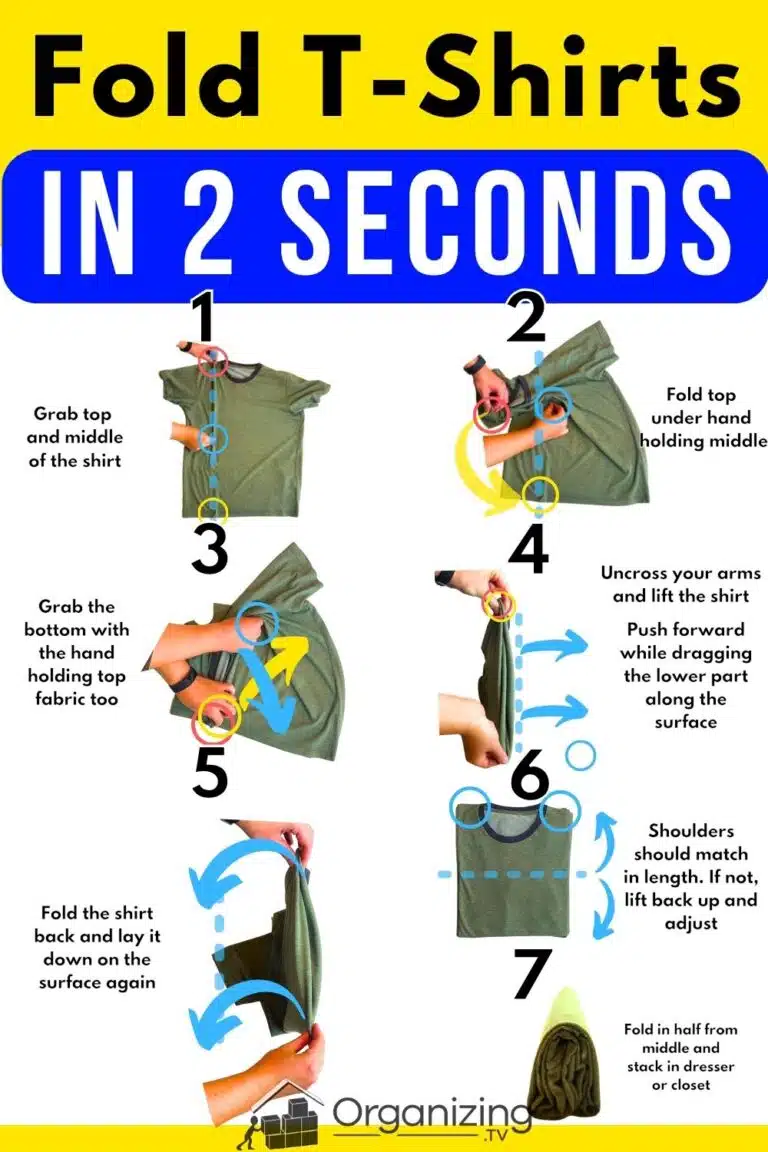 7 Clever Ways to Fold T-Shirts: Fast, Compact, and Neat Options (Photos ...