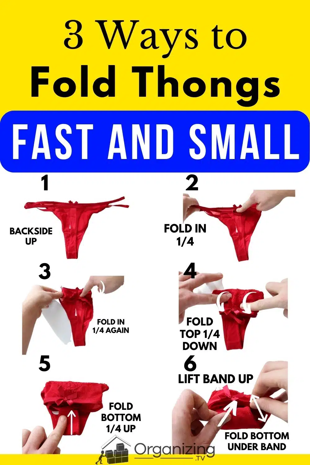 9 Hacks to Fold ALL Your Underwear (for Men and Women) Photos + Video ...